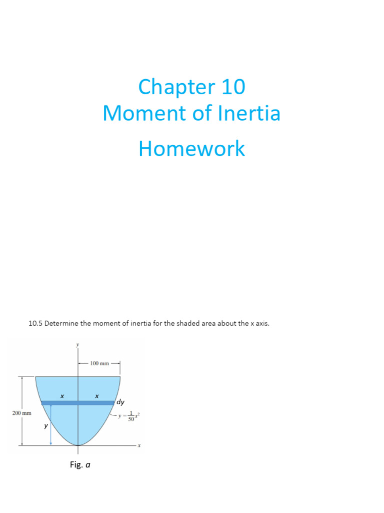 Ch10 Moment of Inertia Problems | PDF