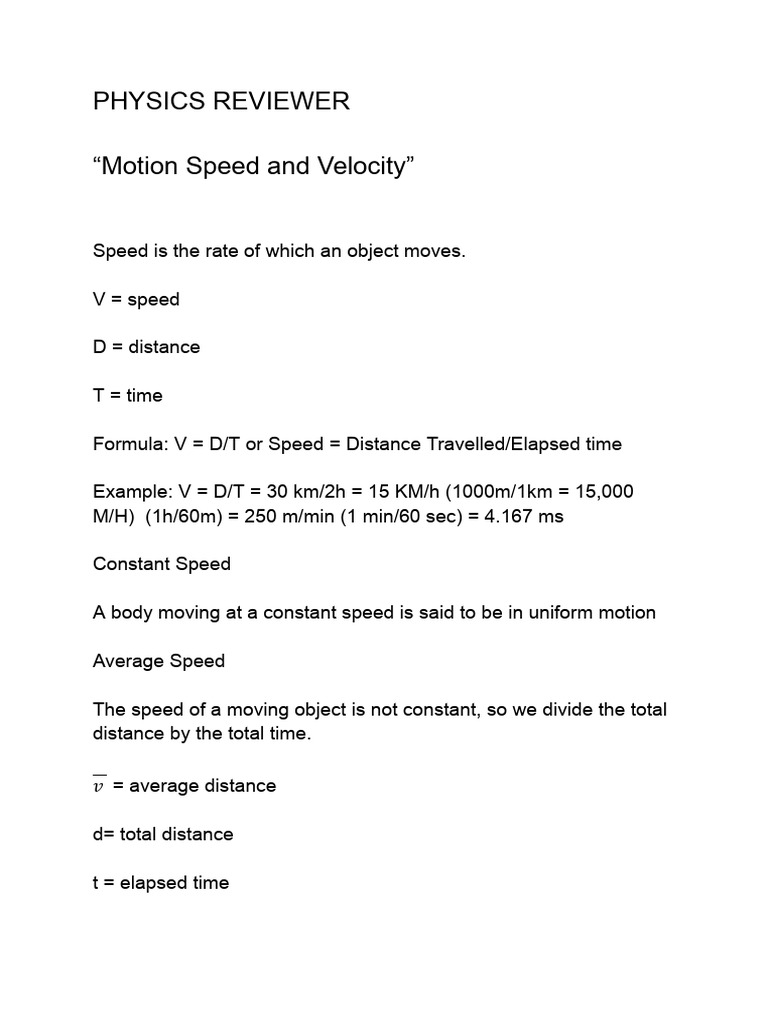 Physics Reviewer | PDF