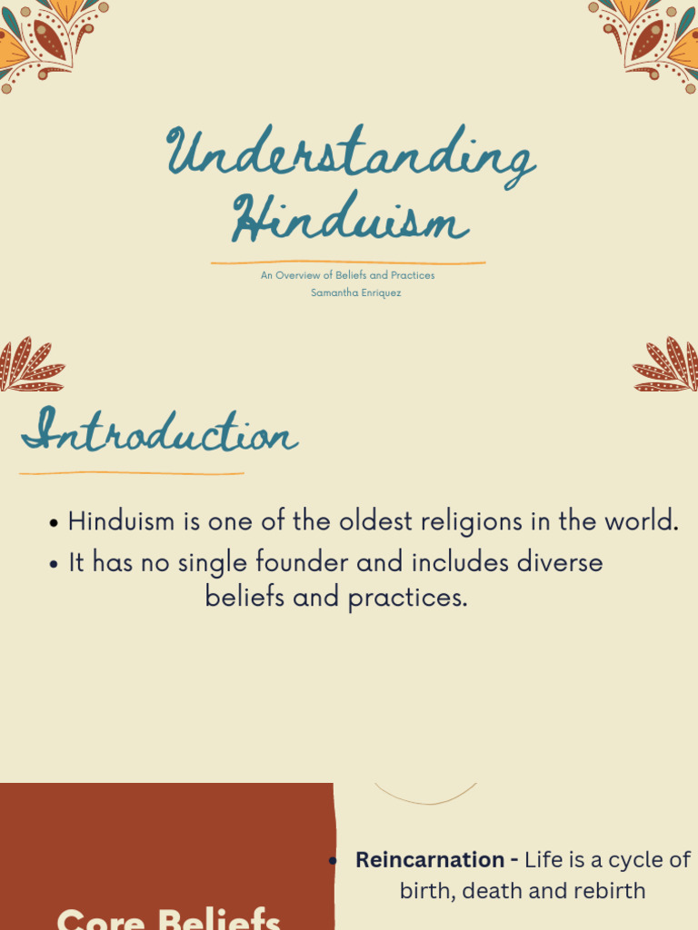 Overview of Hinduism's Beliefs and Festivals | PDF