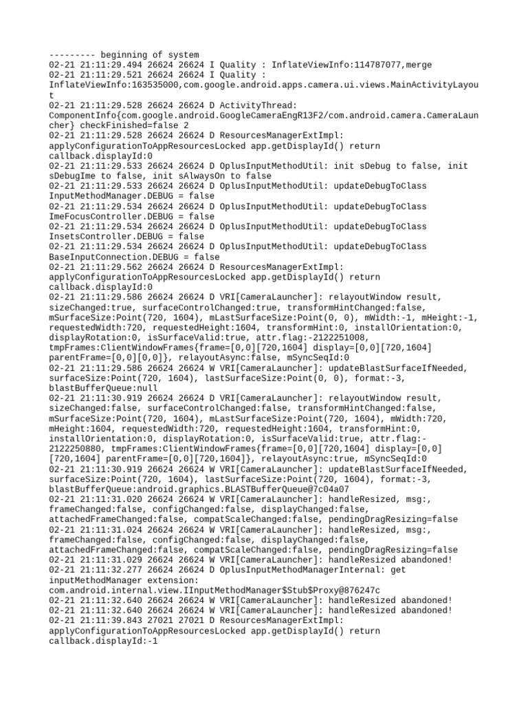 Log Cat 1740152499955 | PDF | System Software | Computer Engineering