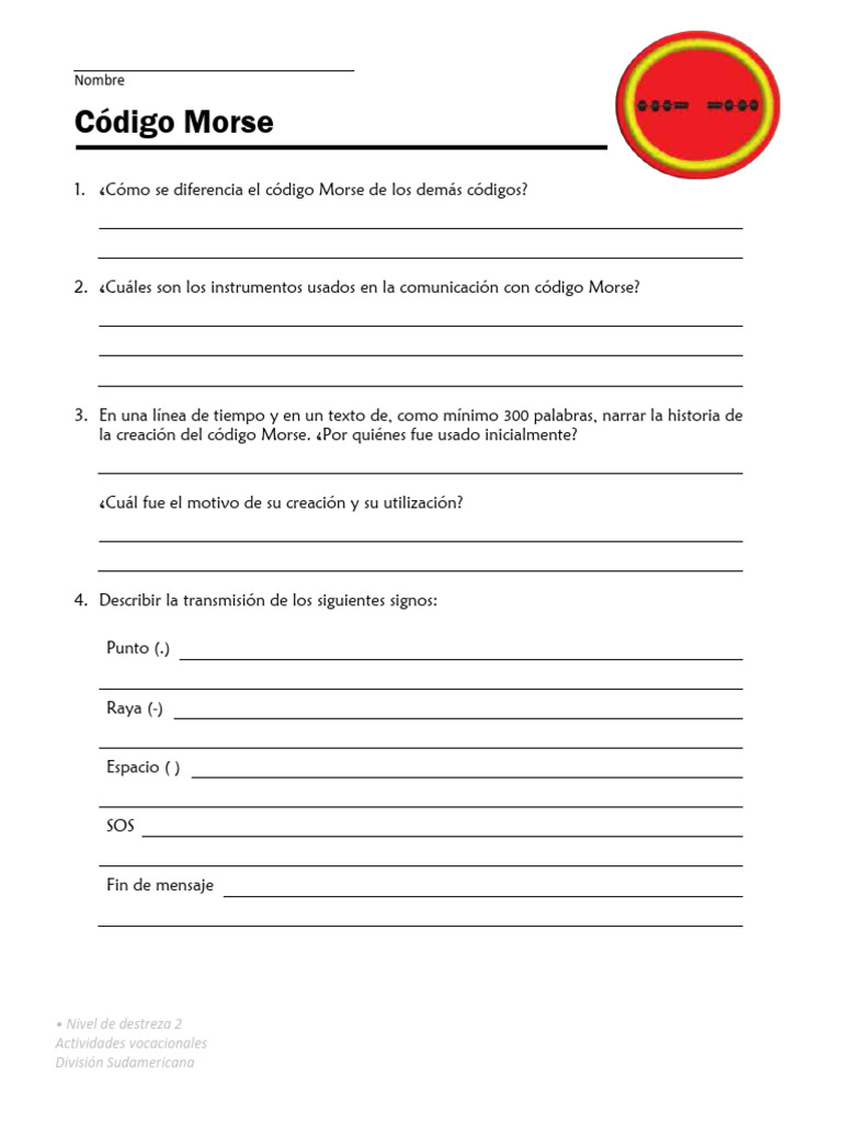 Código Morse | PDF | Puntuación | Telegrafía