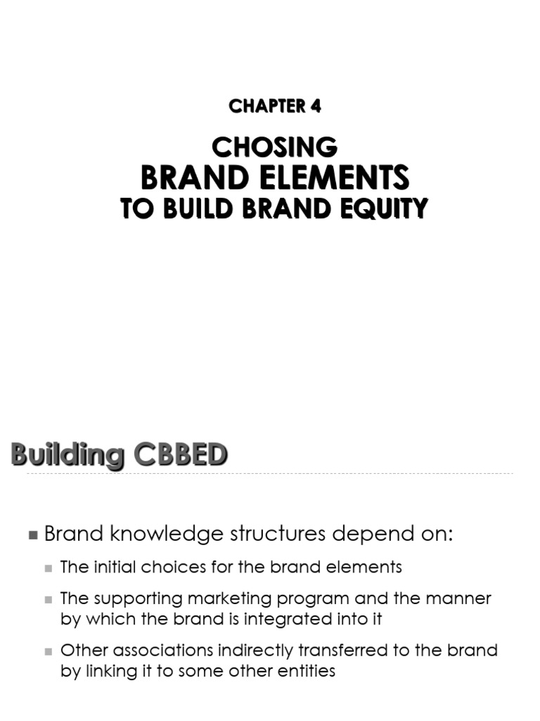 SBM - Chapter - Brand Elements | PDF | Brand | Marketing