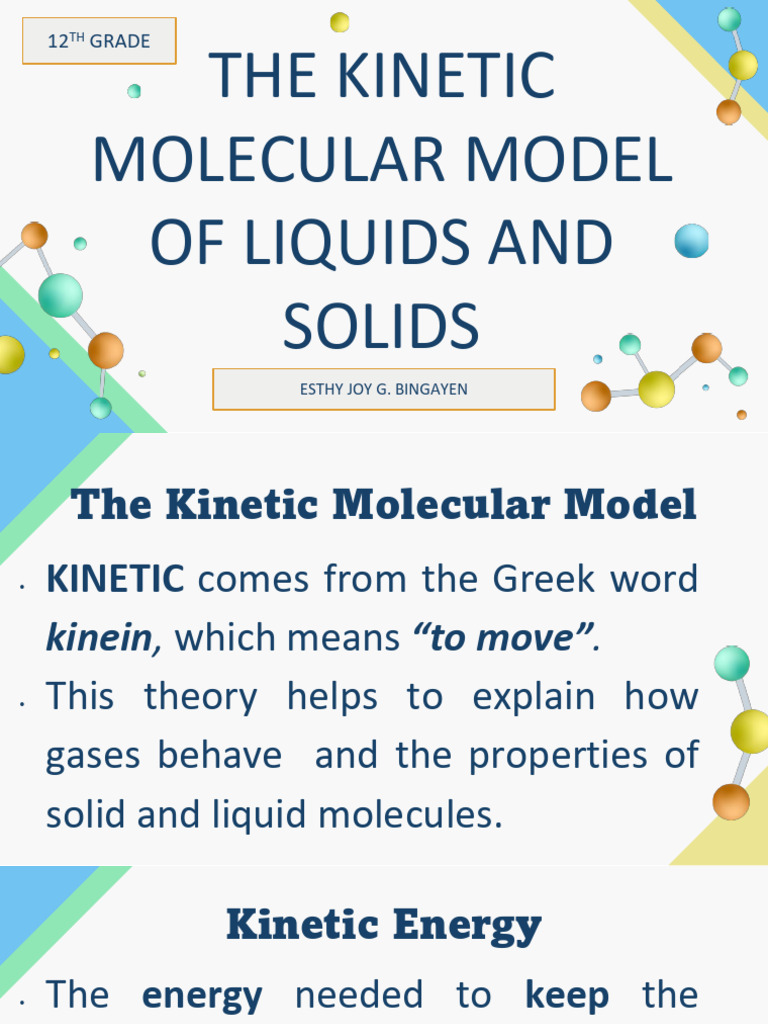 KINETIC-MOLECULAR-THEORY-OF-SOLIDS-AND-LIQUIDS | PDF | Intermolecular ...