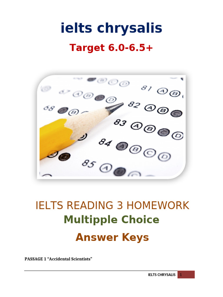 Reading 3 - Multiple Choice - HW - S Answers | PDF