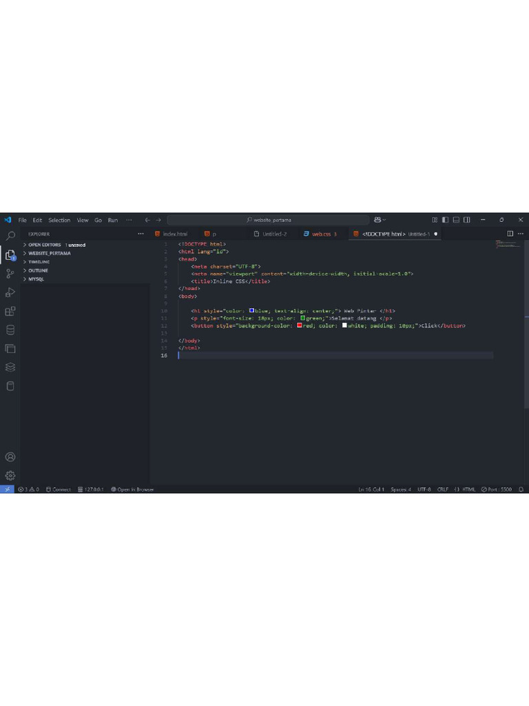 Tugas 2 Pemrograman Web | PDF