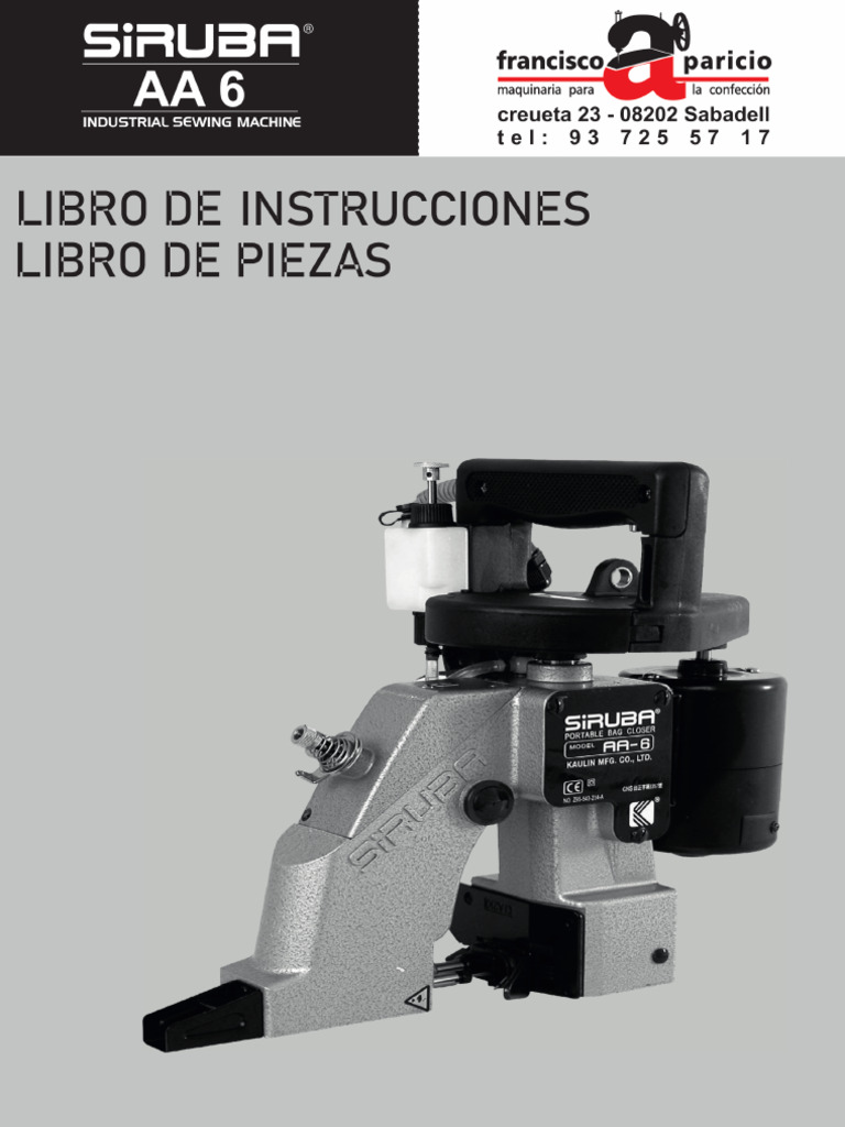 Manual Espanol Castellano Siruba Aa6 Baja Resolucion | PDF