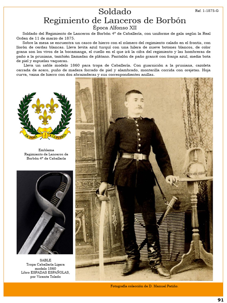 1875 Lanceros Caballería | PDF