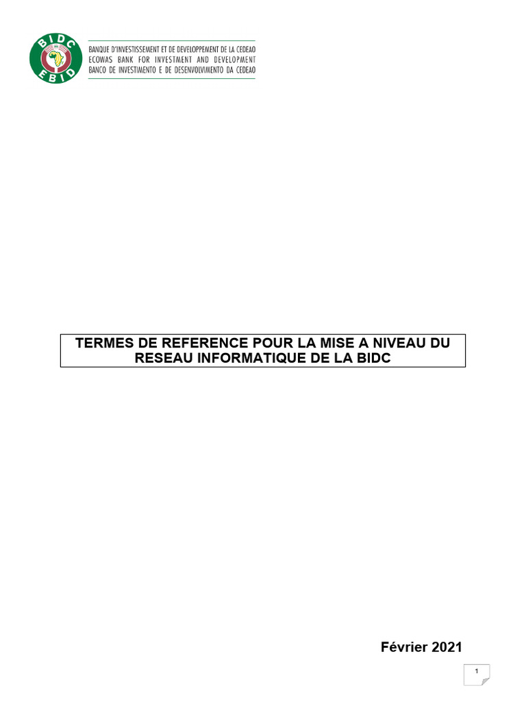 Mise à niveau réseau informatique BIDC | PDF | Pare-feu (informatique ...
