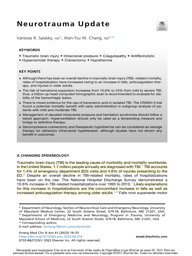 Trauma Emergencies EMERGENCY MEDICINE CLINICS OF NORTH AMERICA Feb ...