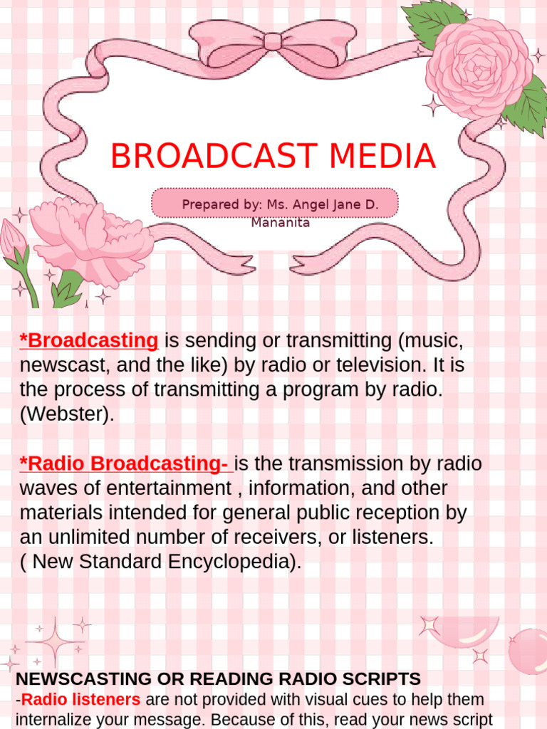 Radio Broadcasting and Newscasting Tips | PDF | Pronoun | Linguistics
