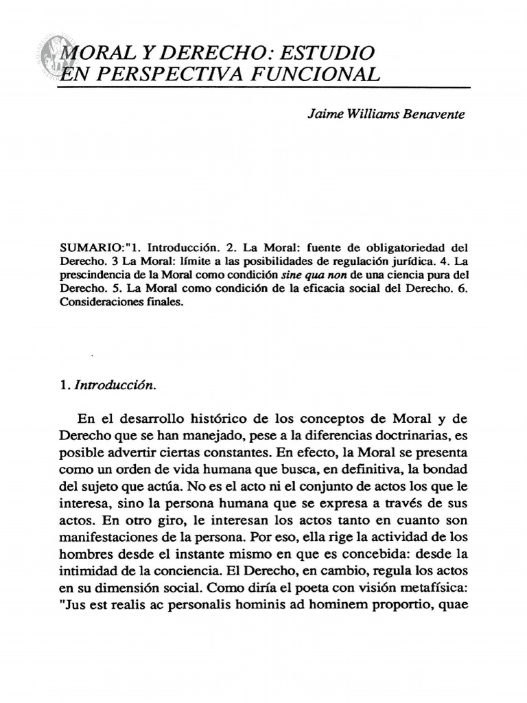 Derecho y Moral | PDF | Moralidad | Tomás de Aquino