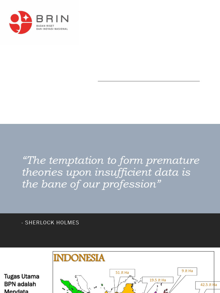 0.bahan - Paparan Proposal Kajian Big Data ATR BPN 2023 | PDF