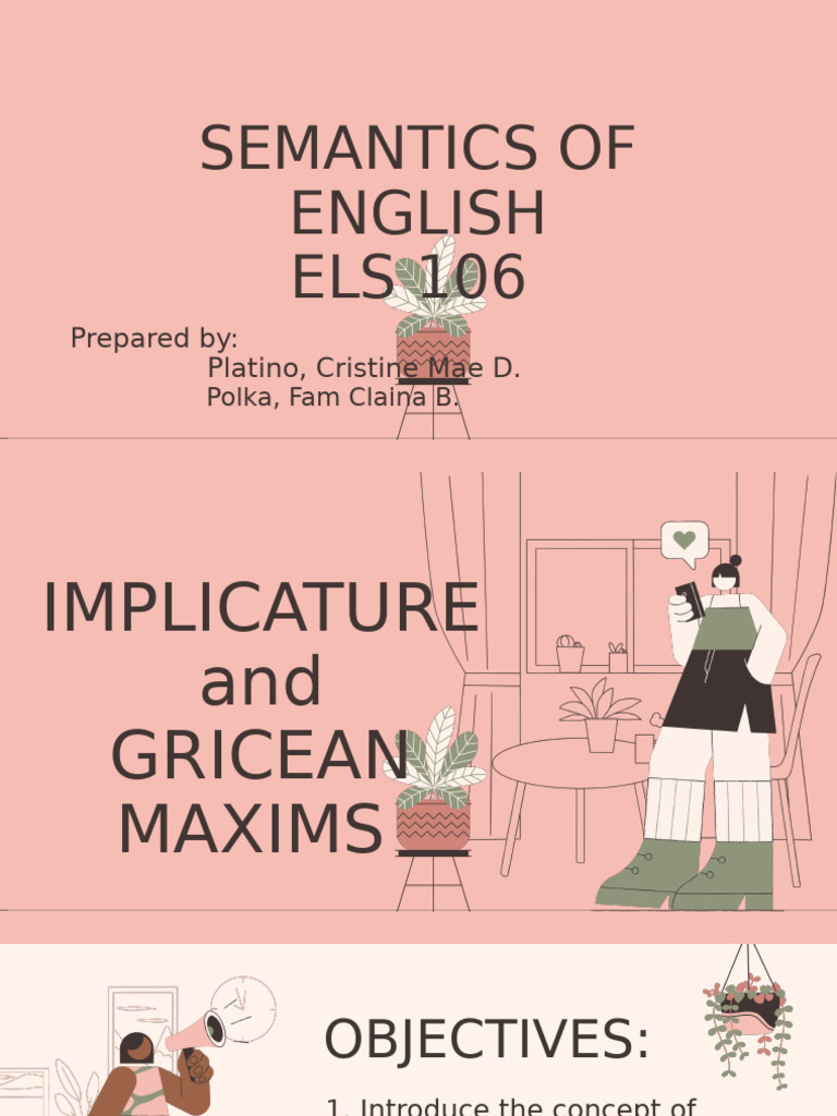 Implicature and Gricean Maxims | PDF