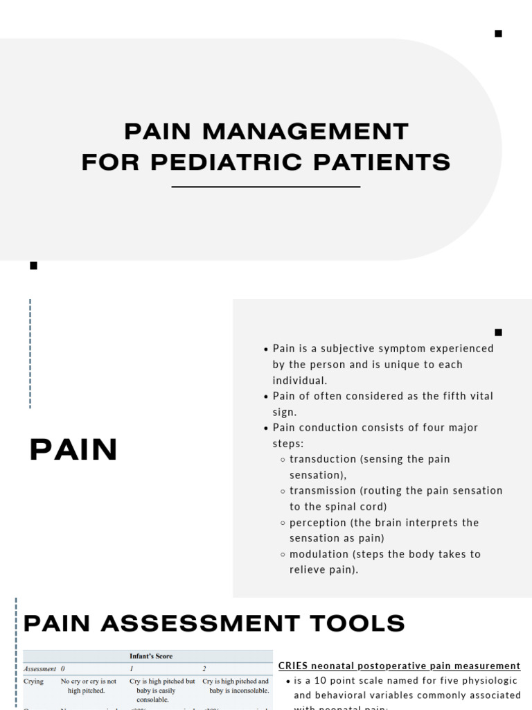 Pediatric Pain Management Strategies | PDF | Analgesic | Opioid