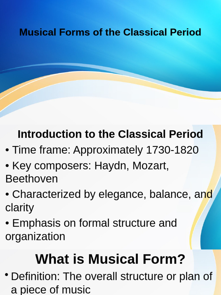 Classical Period Musical Forms Explained | PDF