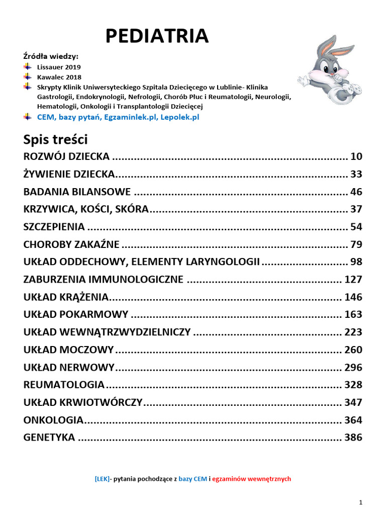 Kopia Pediatria Skrypt 2021 - Finisz2 | PDF