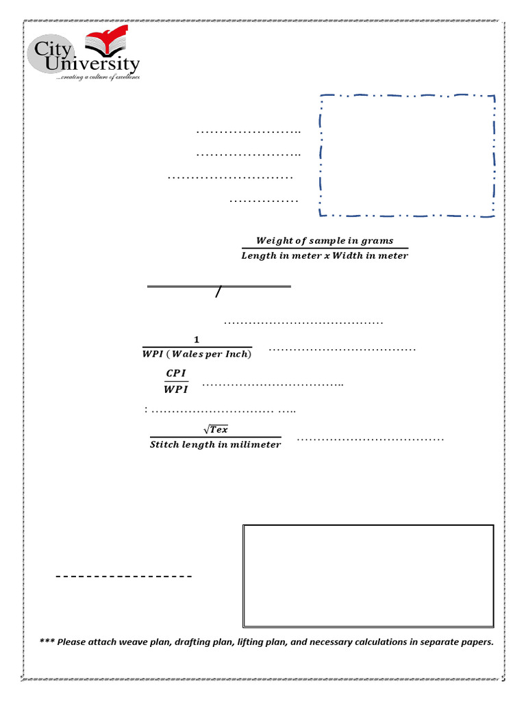 Fabric Specification Sheet Knit | PDF