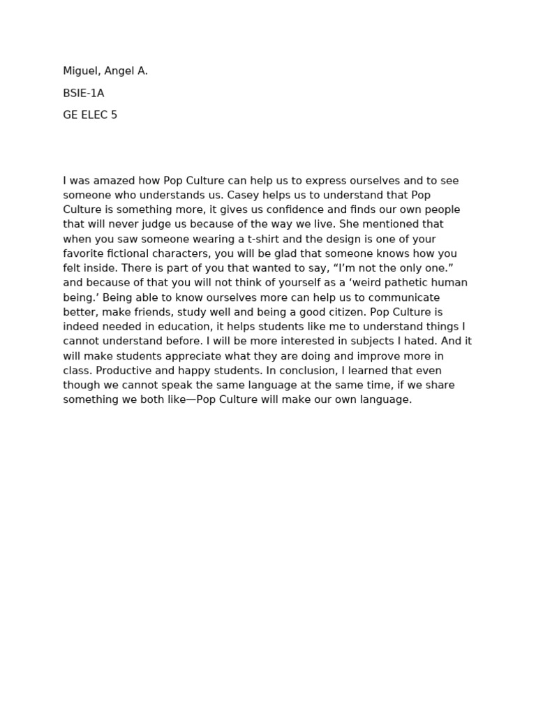 Reaction Paper - Activity #1 | PDF