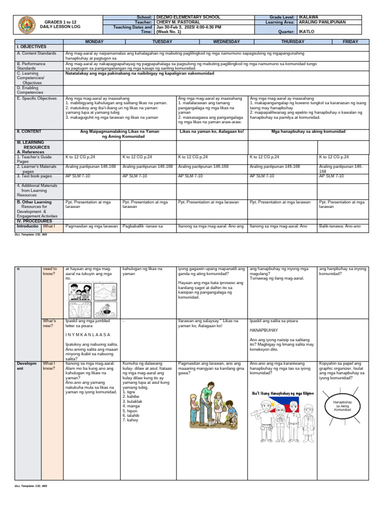 DLL Template: CID - IMS | PDF