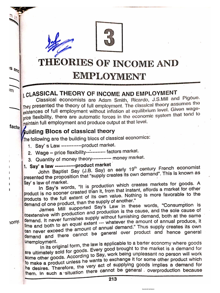 Theories of Income 07 | PDF