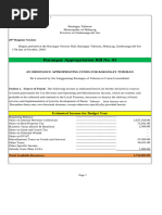 Barangay Appropriation Ordinance - Revised Blank | PDF | Budget ...