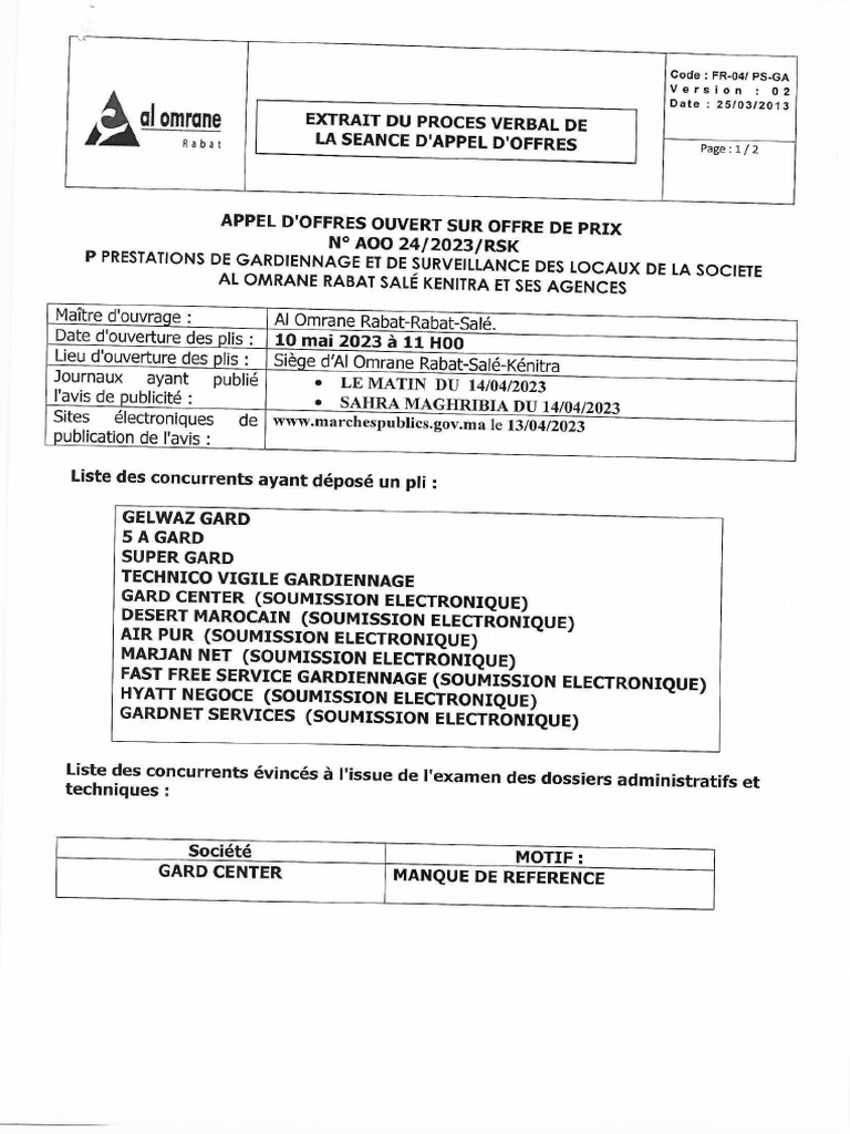 Extrait de Pv 24-2023-Rsk (1) | PDF