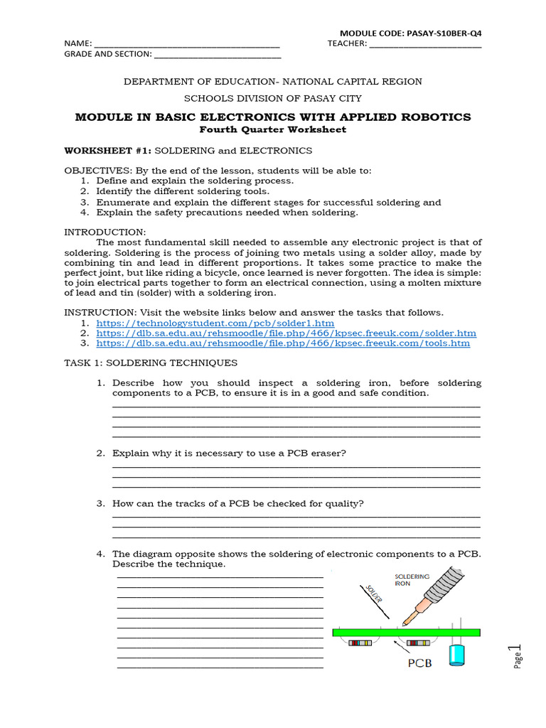 QUARTER4_WORKSHEET | PDF | Logic Gate | Electronic Circuits