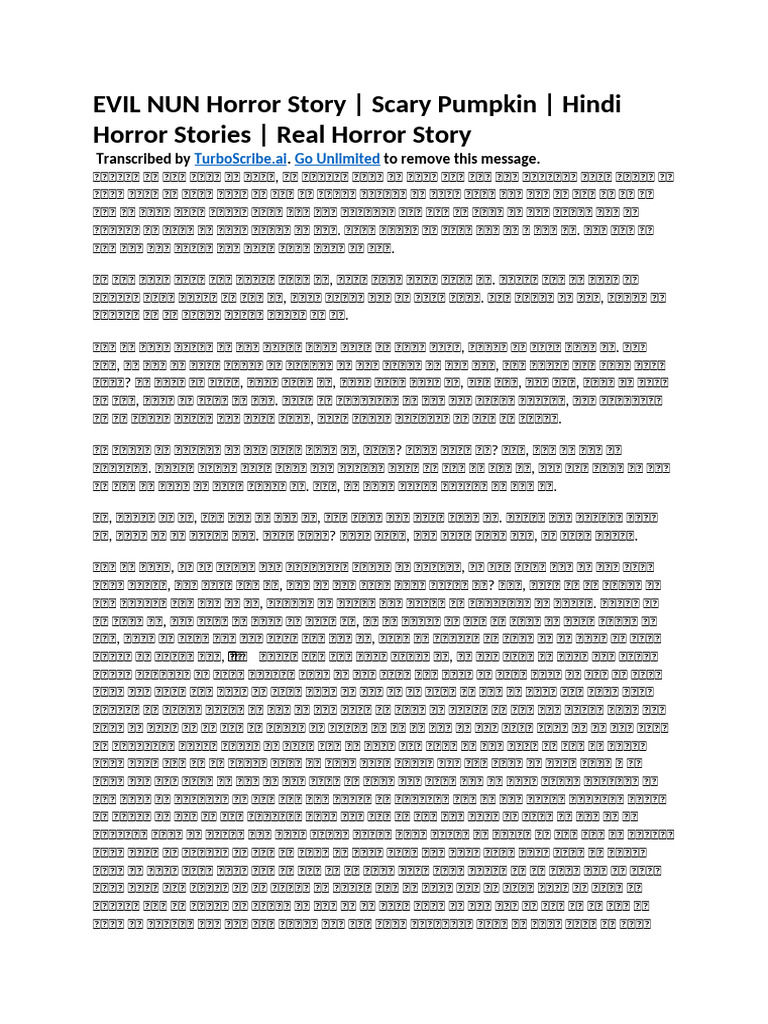 EVIL NUN Horror Story - Scary Pumpkin - Hindi Horror Stories - Real ...
