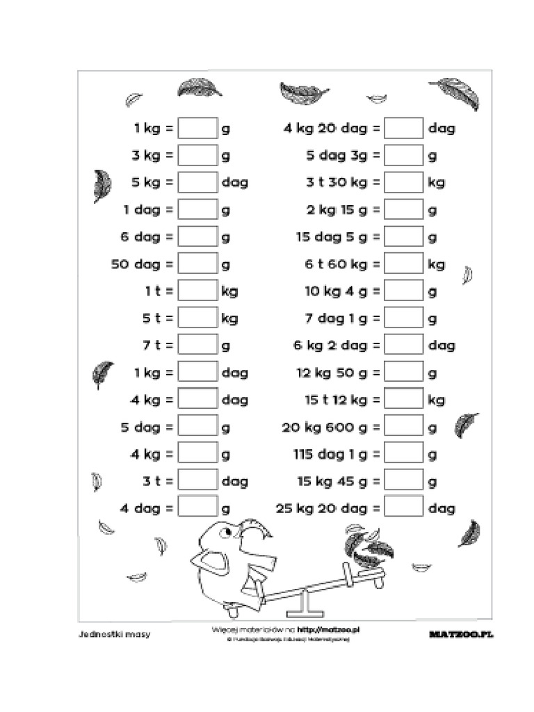Jednostki Wagi | PDF