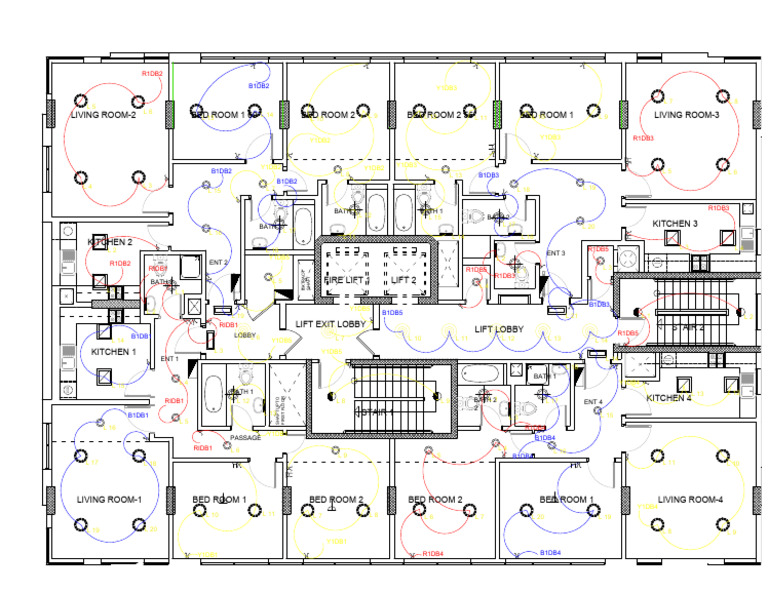 PDF Light Secationelectrical Typical Floor Sujith-Model | PDF