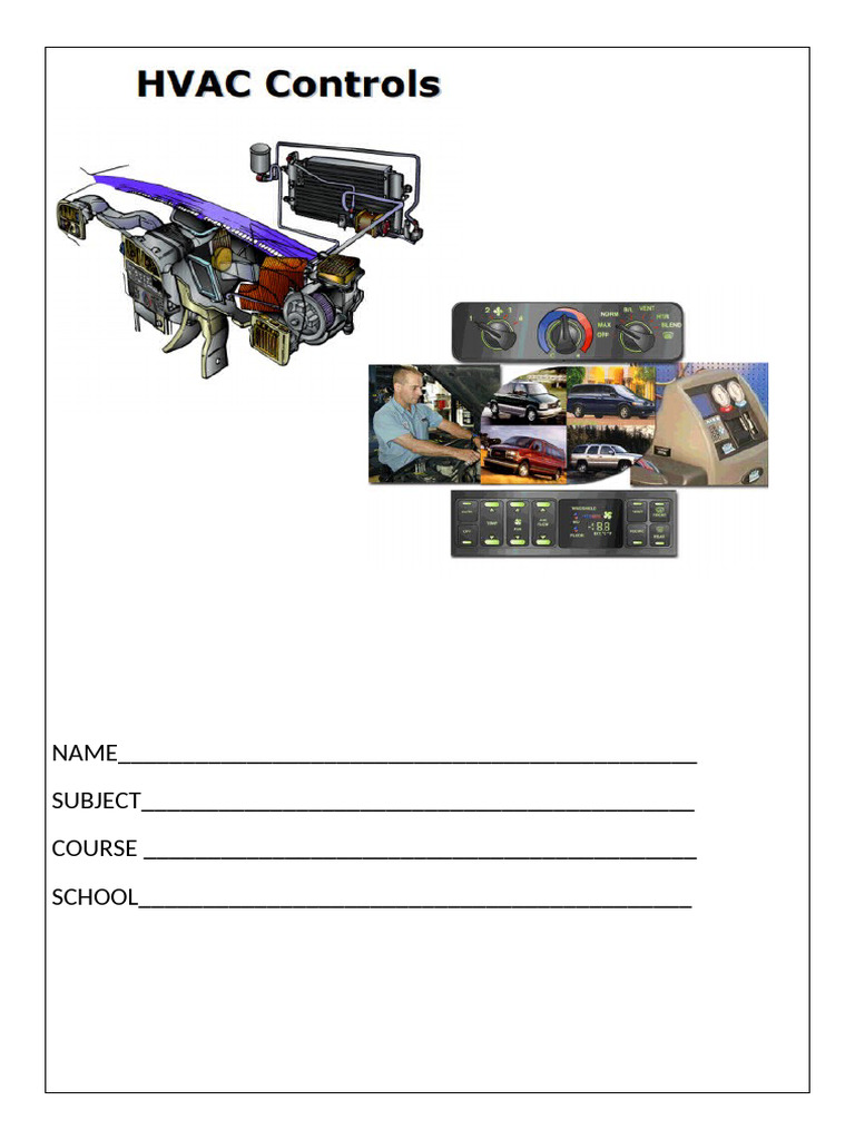 Manual HVAC Controls Module 2 | PDF | Valve | Air Conditioning