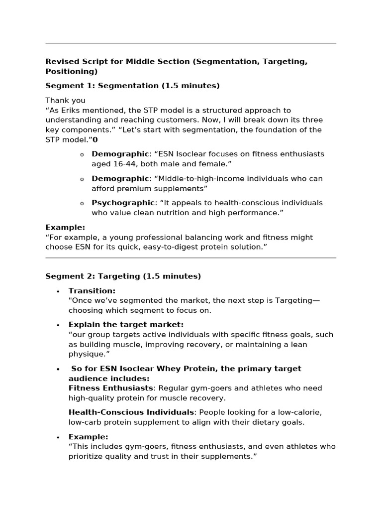 EBC Script | PDF | Market Segmentation | Business Process