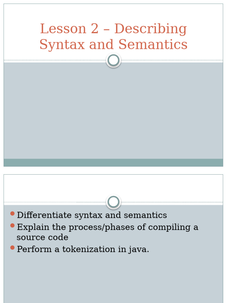 PL Lec 2 Syntax and Semantics | PDF | Parsing | Regular Expression