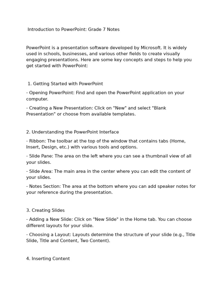 Introduction To PowerPoint Grade 7 | PDF | Software | Computing