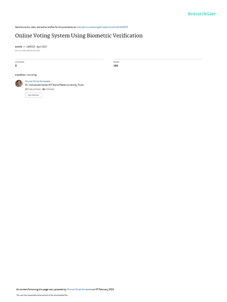 Online_Voting_System_Using_Biometric_Verification | PDF | Ballot ...