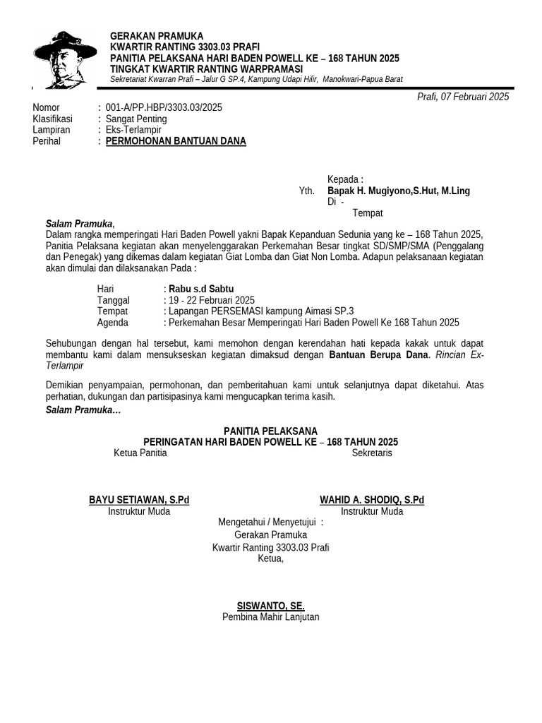 Pngtr. Proposal - Bupati | PDF