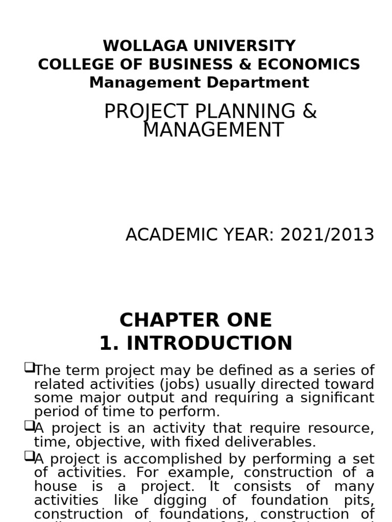 Project PP Chapter One | PDF | Economies | Business
