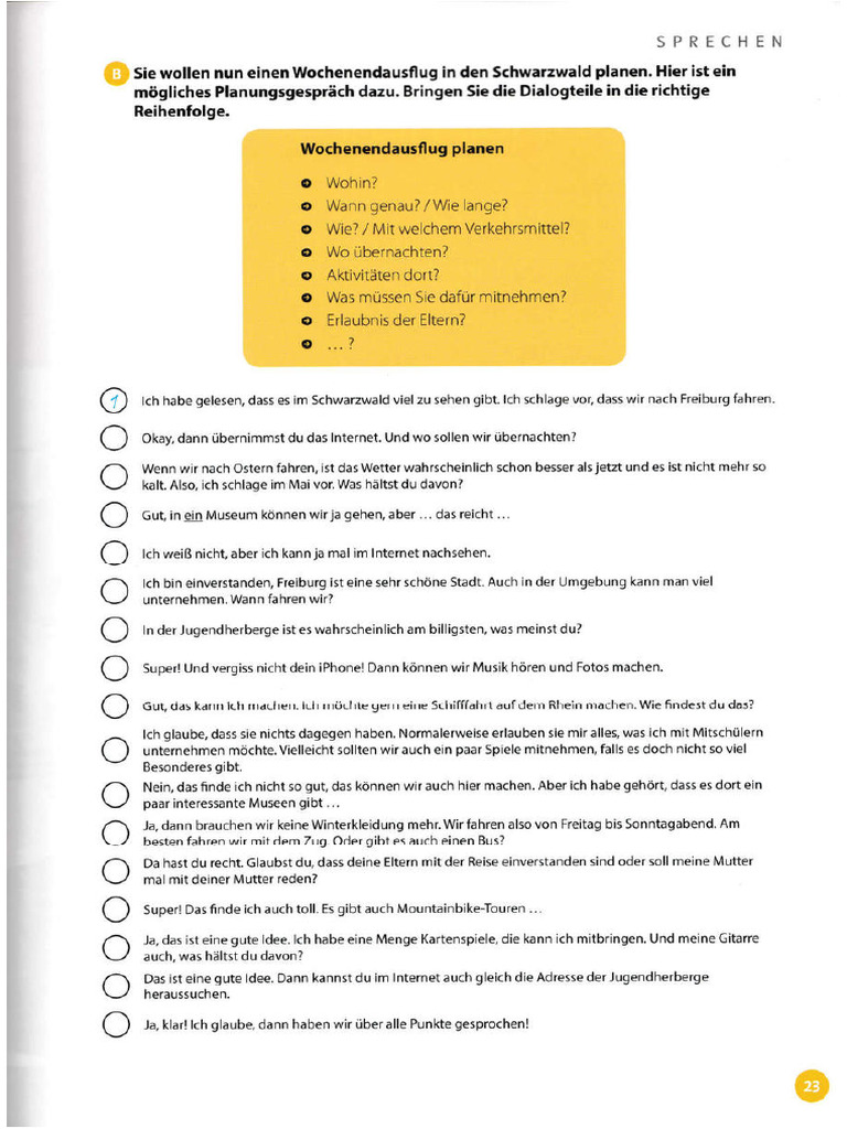 B1 Sprechen Teil 1 Beispiel | PDF