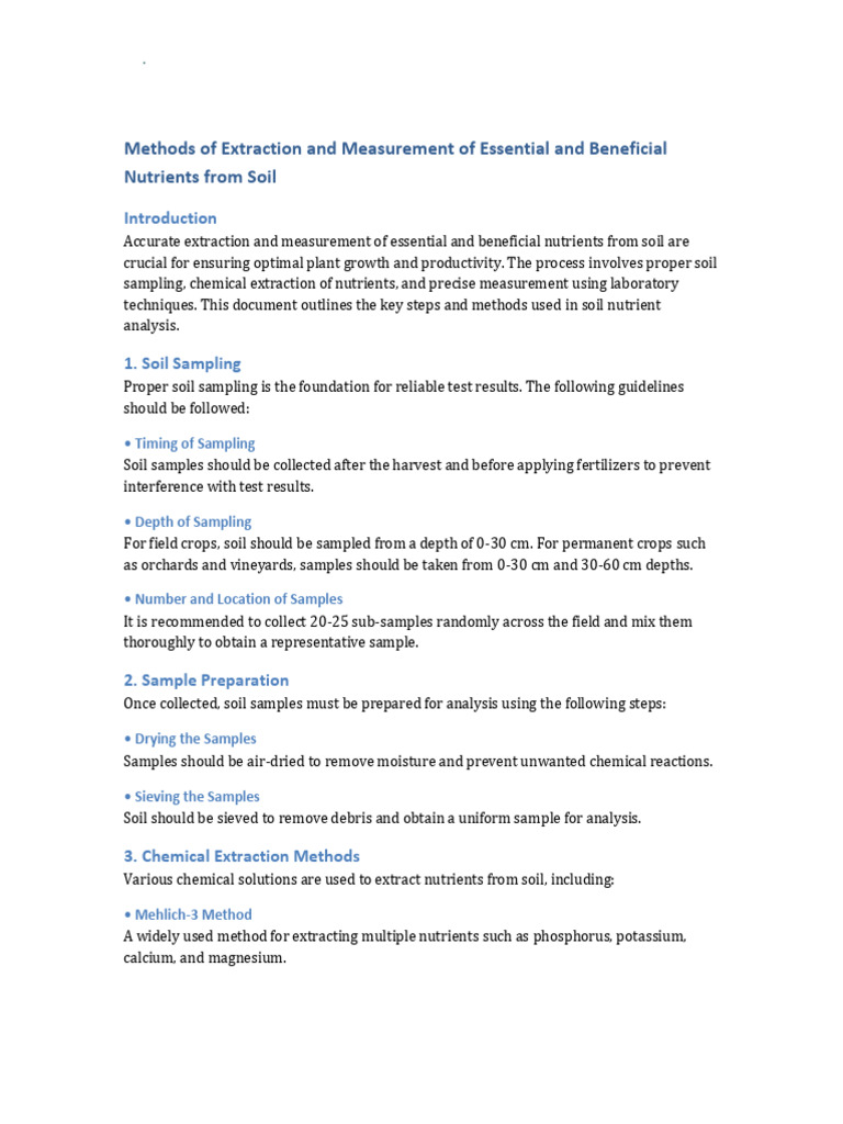 Soil Nutrient Analysis 250220 094039 | PDF | Soil | Nutrients