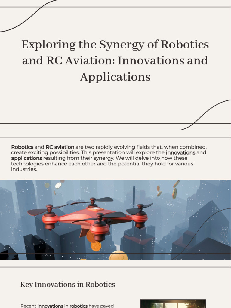 Slidesgo Exploring The Synergy of Robotics and RC Aviation Innovations and Applications ...