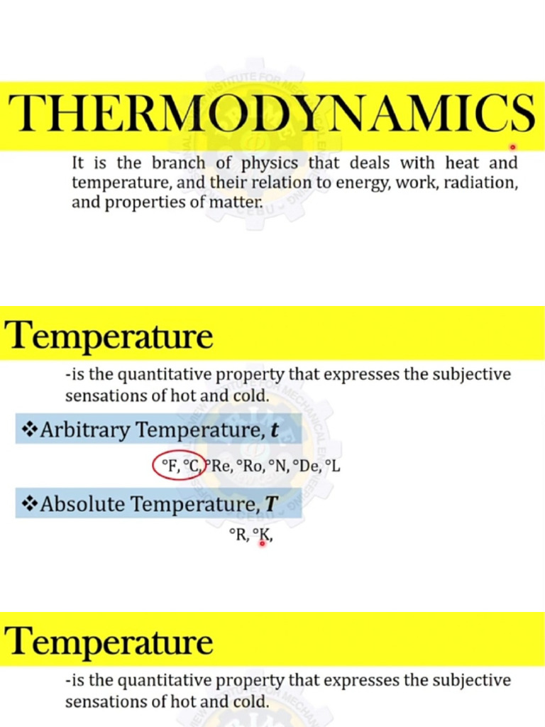 Thermo 1 Review | PDF