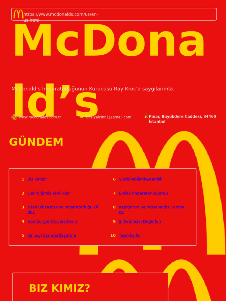 Mcdonald’s | PDF