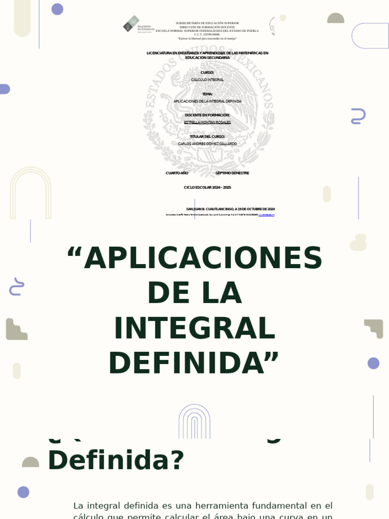 Aplicaciones de La Integral Definida | PDF | Integral | Análisis matemático