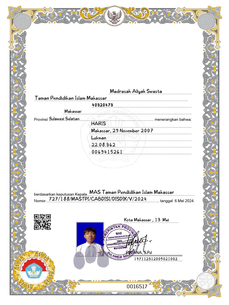 Ijazah Haris | PDF