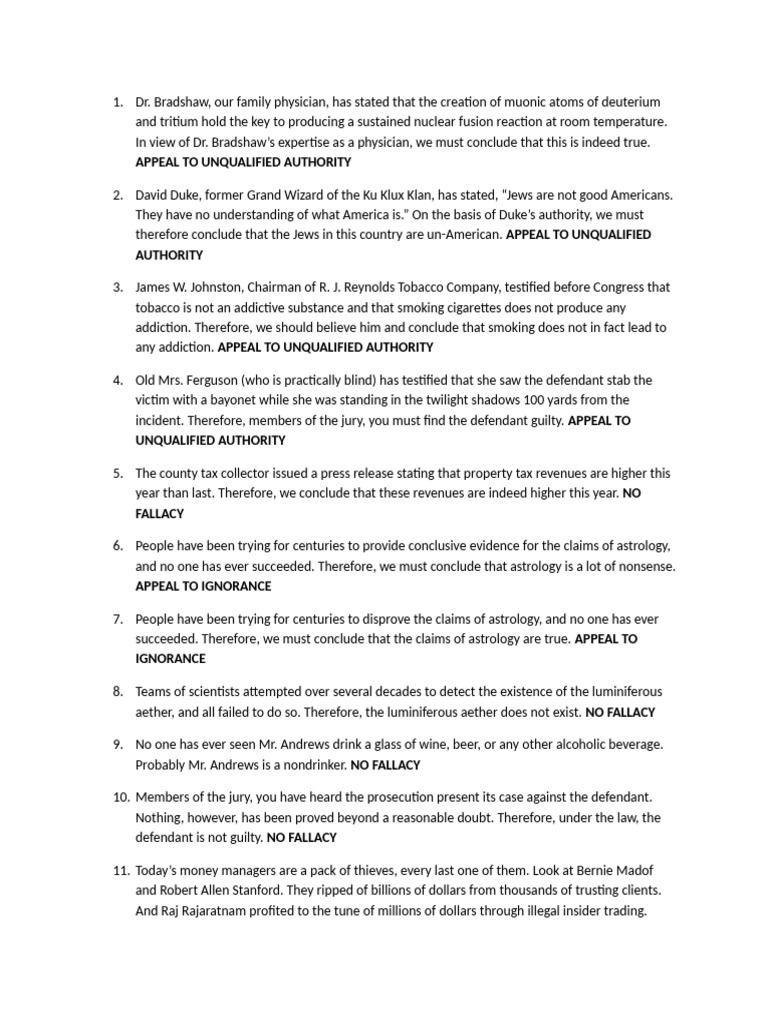 Fallacies of Weak Induction-Examples | PDF