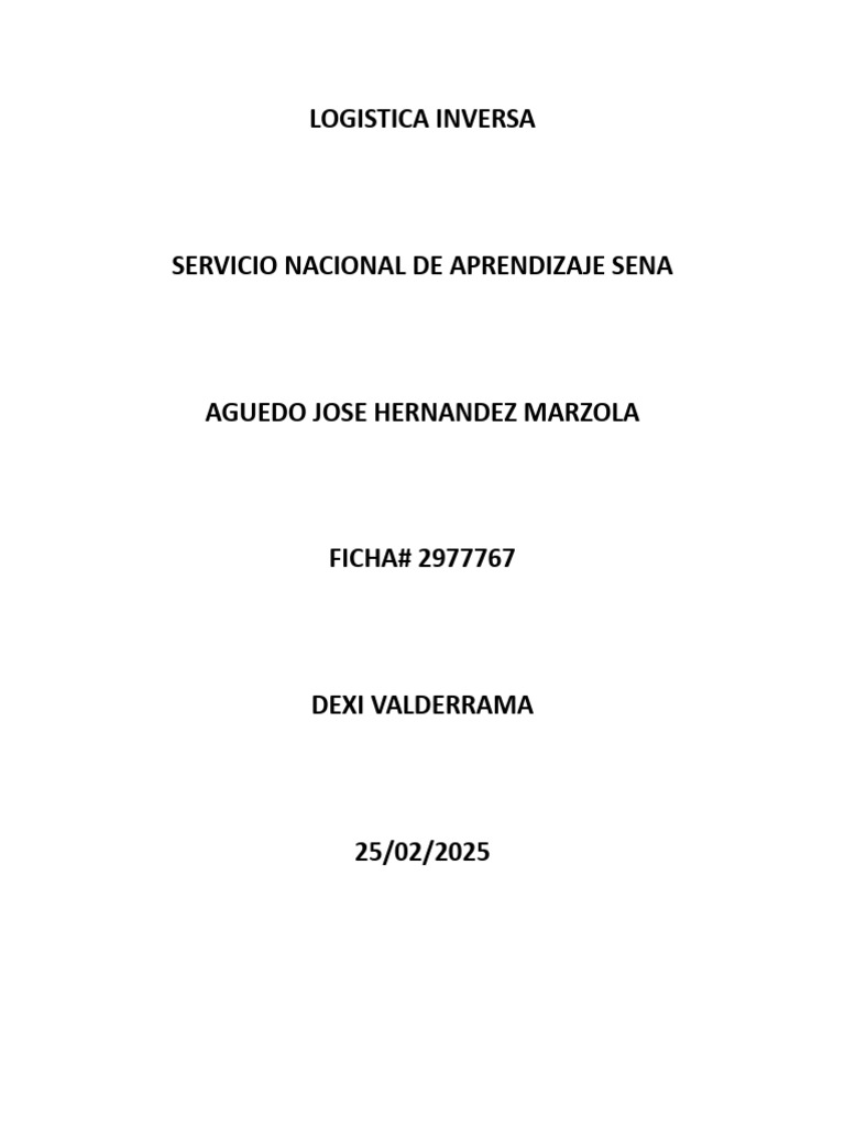 Logistica Inversa PDF | PDF