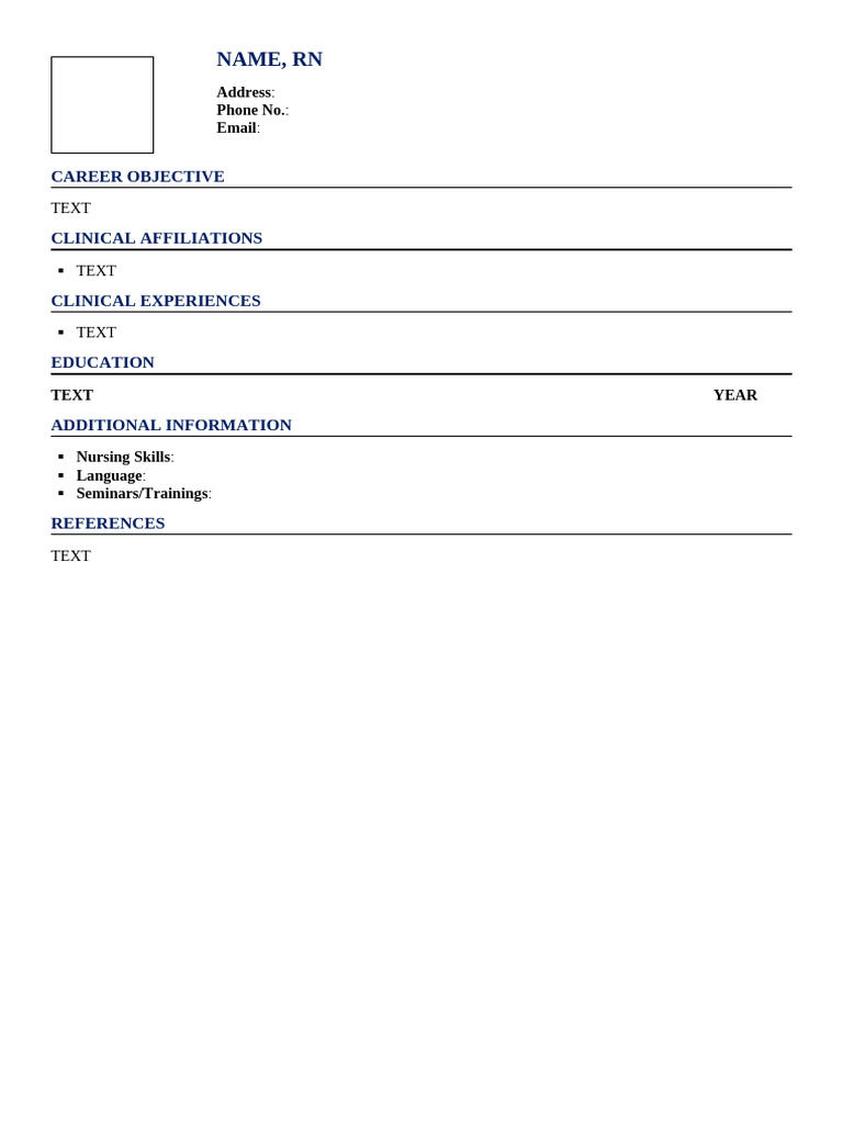 Format For Resume | PDF