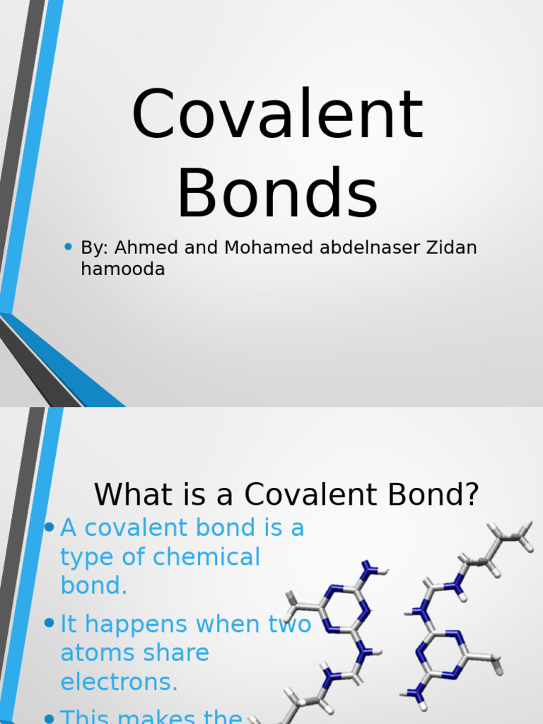 Covalent Bonds Presentation (Autosaved) | PDF