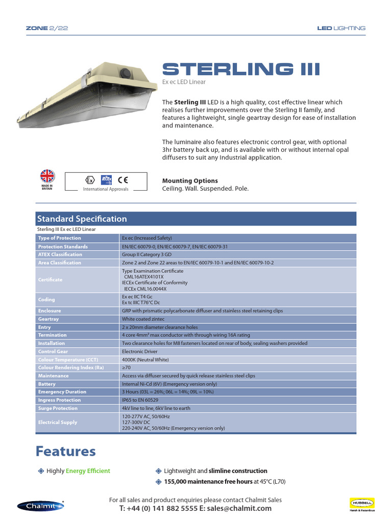 SterlingIII Zone2 Datasheet V1 | PDF | Electrical Engineering ...