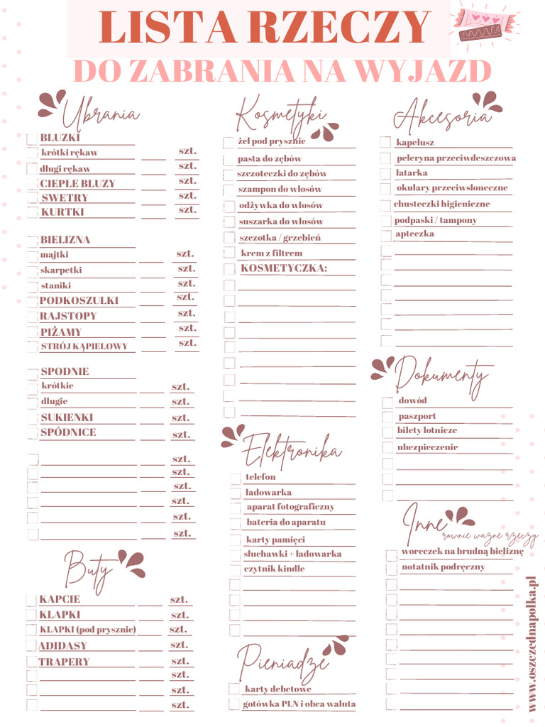 Httpsoszczednapolka.plwp Contentuploads202303pobierz Lista Rzeczy Do ...